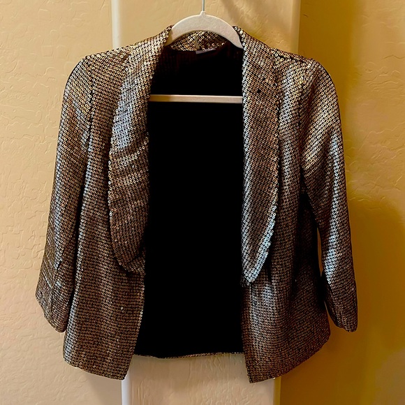 Sparkle & Fade | Jackets & Coats | Gold Sequin Jacket | Poshmark